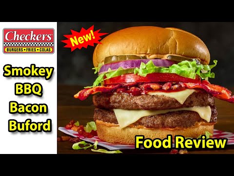 Checker's Rally'sยฎ | Smoky BBQ Bacon Double Buford ๐๐ | Taste Test & Review | JKMCraveTV