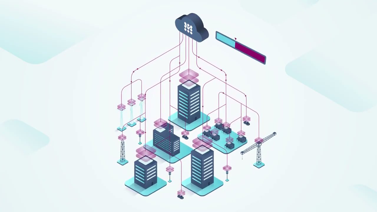 Cloud software explainer video (Isometric)