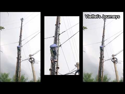 (Viettel Group) Kỹ thuật viên leo cột 42m trong 25s