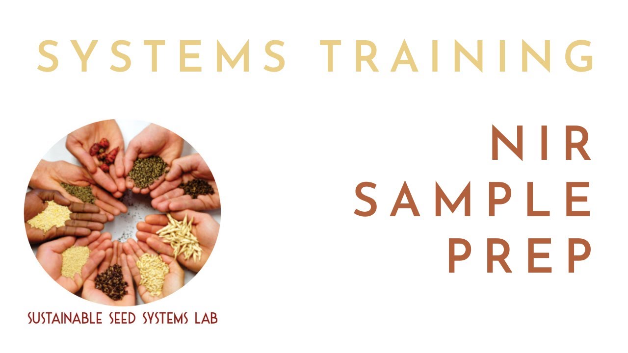 SSSL Training - NIR Sample Prep