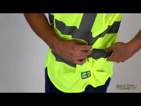 Berne HVV042 High Visibility Men's Class 2 Safety Vest