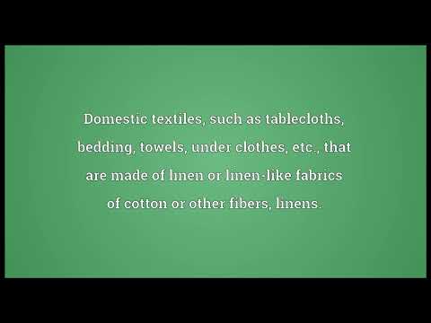 Linen Meaning
