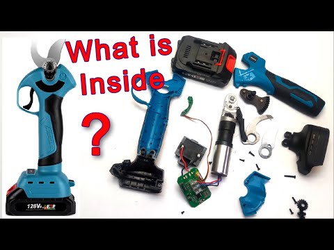 Electric Pruning Shears What is Inside Makita Battery #tools #battery