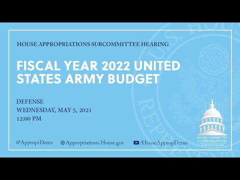 Fiscal Year 2022 United States Army Budget (EventID=112531)