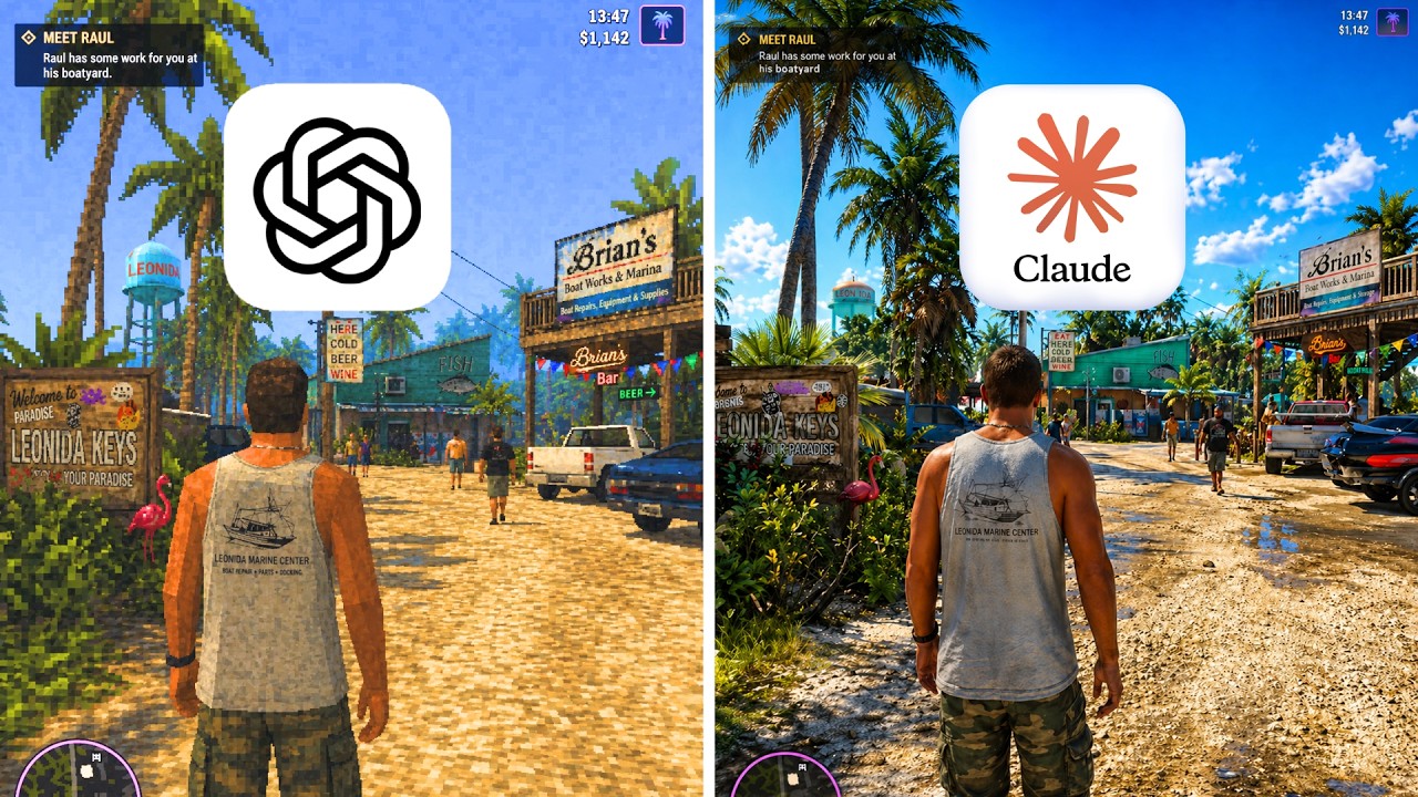 ChatGPT vs Claude Make GTA 6 From Scratch!