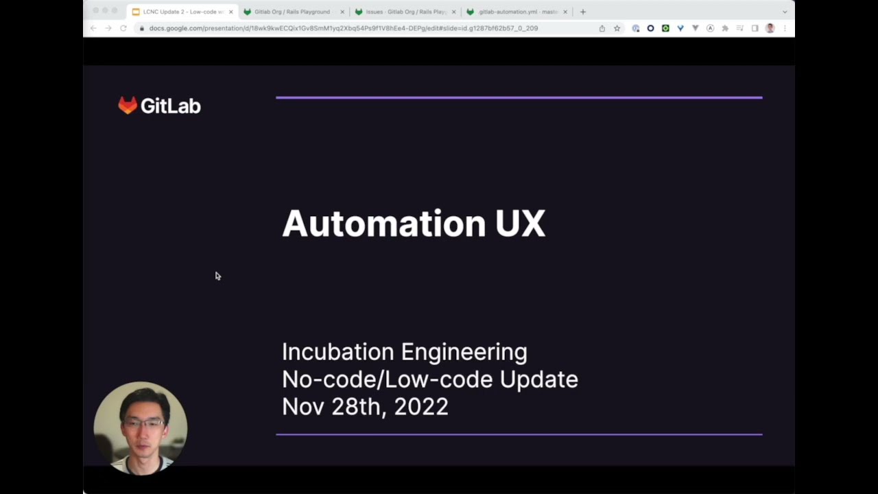 Incubation Engineering - Low code No code - update 2022-11-28