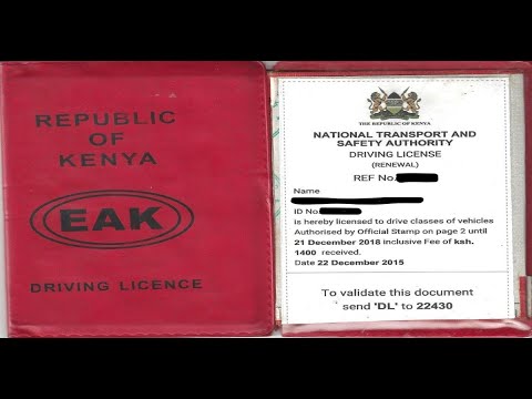 HOW TO RENEW YOUR OLD DRIVING LICENSE ONLINE USING E-CITIZEN IN KENYA