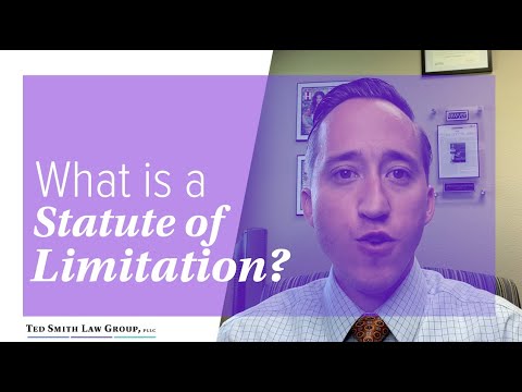 What is a statute of limitation? | Ted Smith Law Group | Killeen, Texas