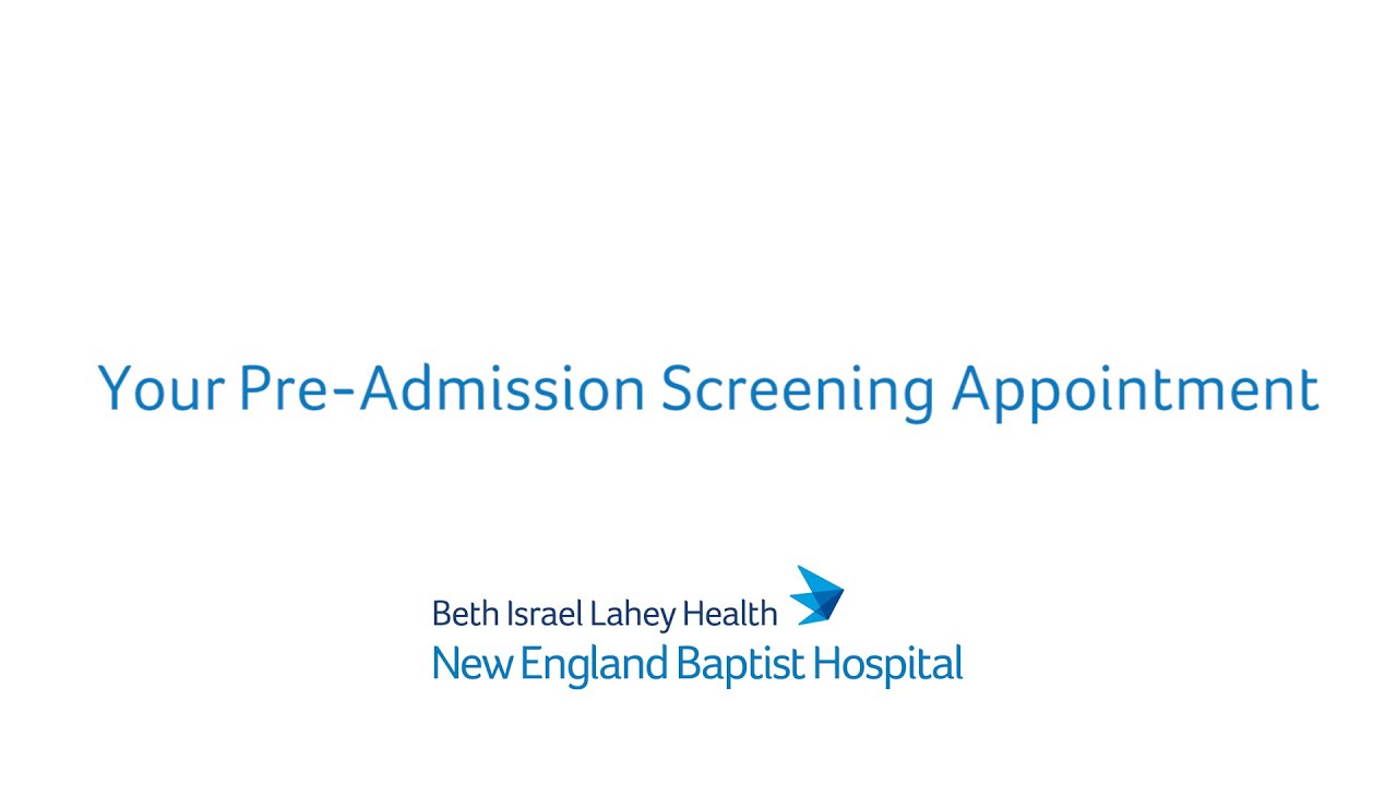 Your Shoulder Replacement: Pre-Admission Screening
