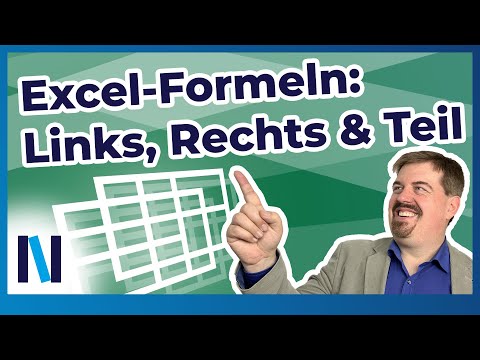 Excel 2019: Komponenten eines Textes mit den Formeln LINKS, RECHTS und TEIL extrahieren