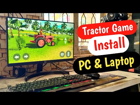 First Time Install And Play Indian Tractor Driving 3D Game On PC | Key Mapping Settings