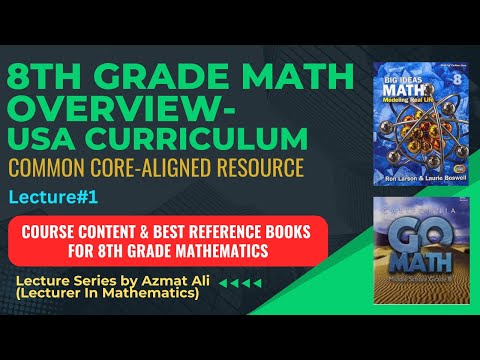 1. 8th Grade Math Overview- CCSS Aligned | Course Content & Best Reference Books | USA Curriculum