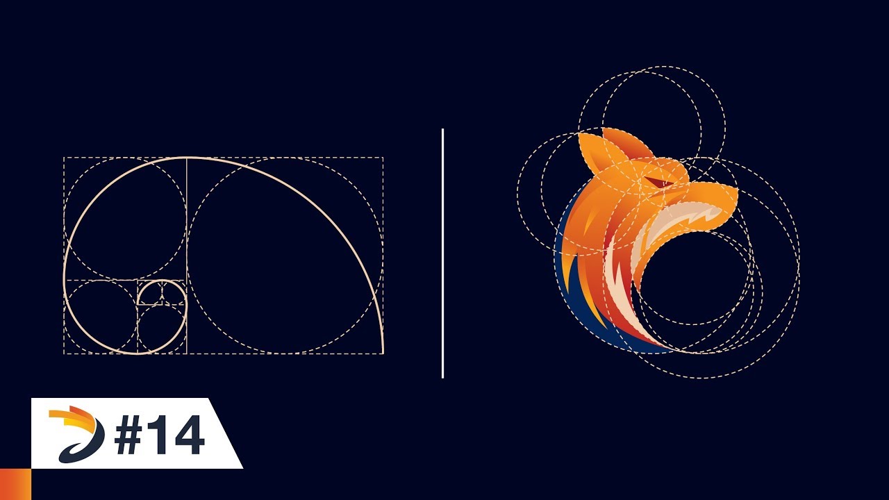 Adobe Illustrator Tutorial | Fox Logo Design Using Golden Ratio