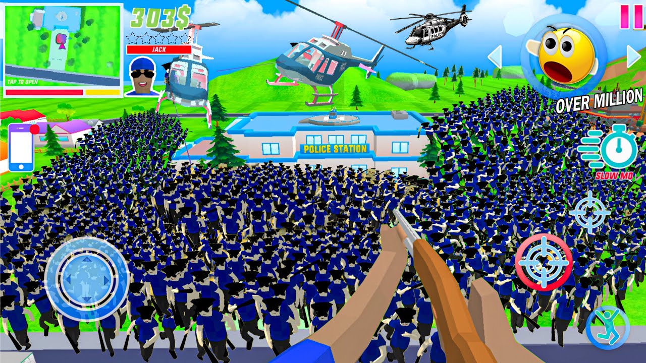 JACK ALL POLICE IN DUDE THEFT WARS !!!