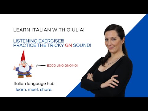 Italian pronunciation "GN" - like GNOCCHI and GNOMO - interactive SLOW LISTENING EXERCISE!