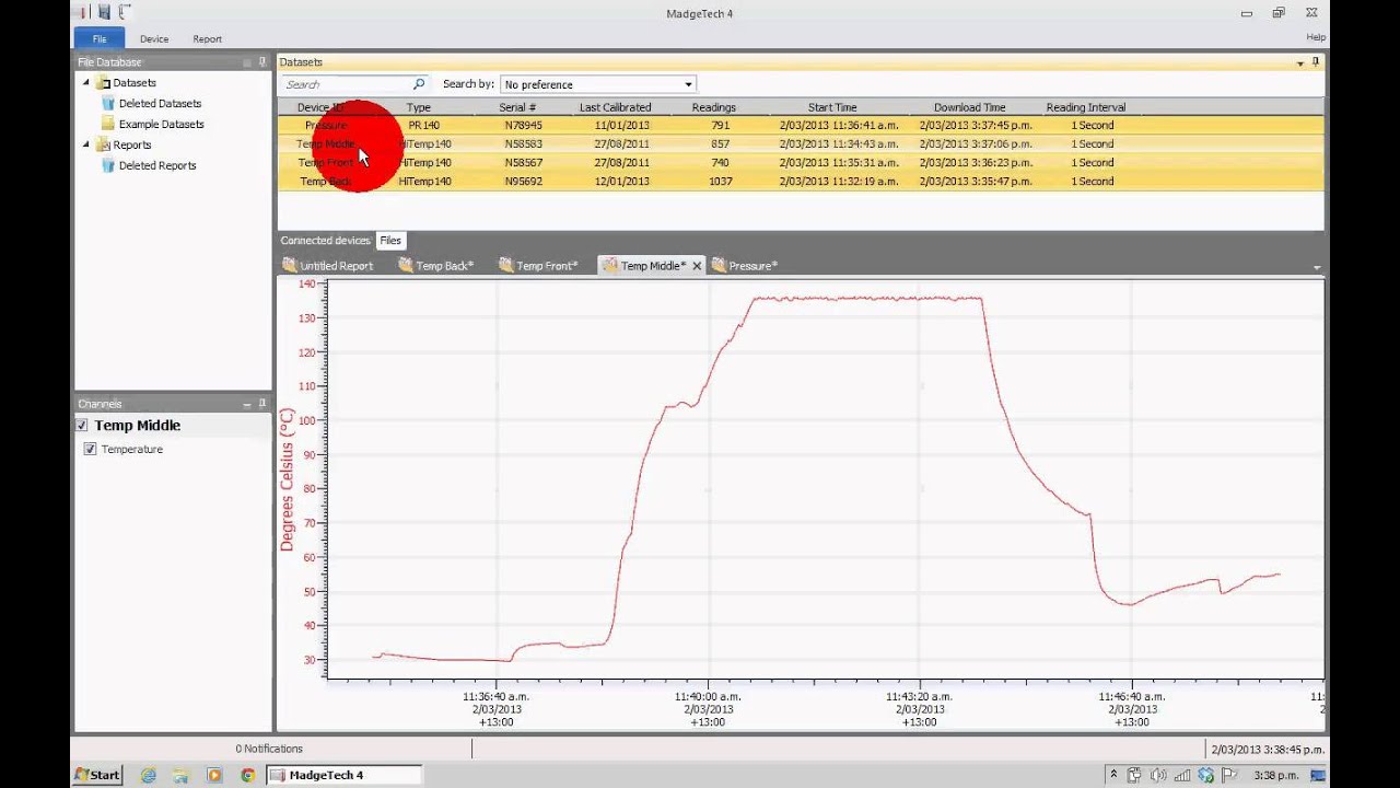 Madgetech common settings