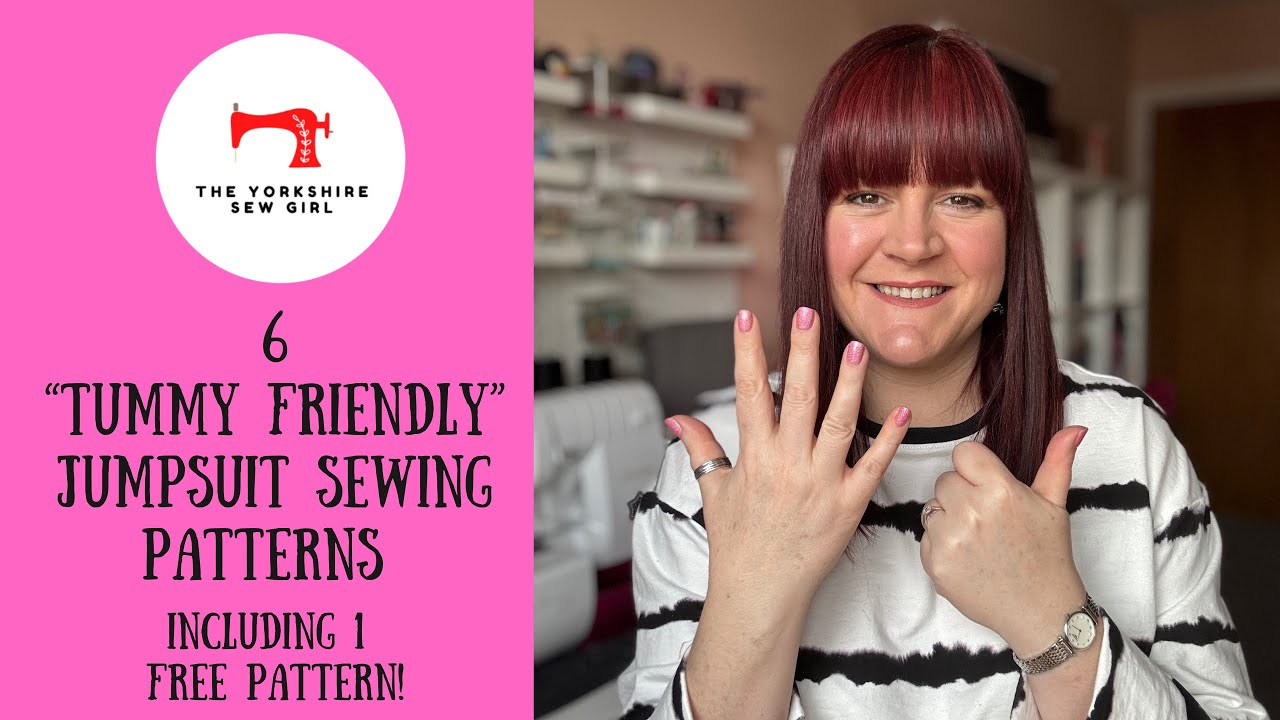6 “Tummy Friendly” Jumpsuit Sewing Patterns / Including 1 Free Pattern!