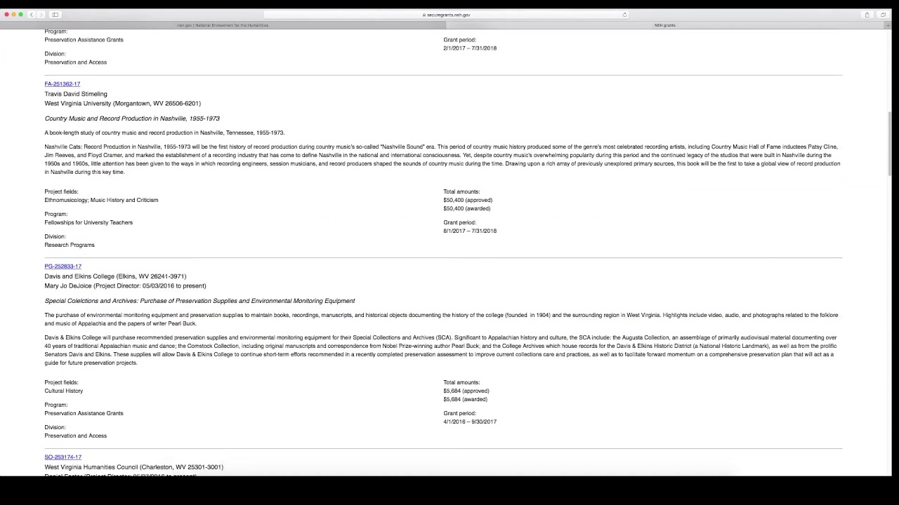 Learn How to Use the NEH Public Query Form