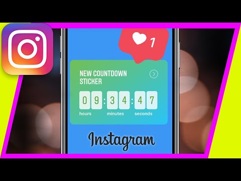 How to Use Instagram COUNTDOWN STICKER in Instagram Stories