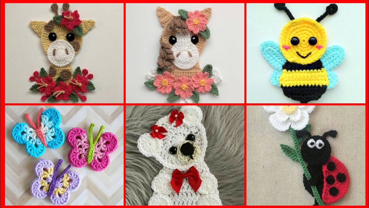 Crochet applique free pattern