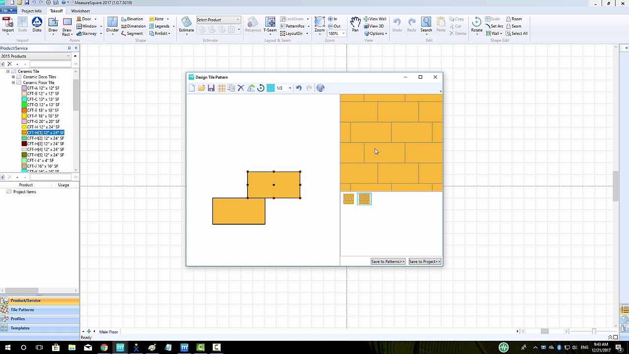 Tile Pattern Design Part 1 - Measure Square 8