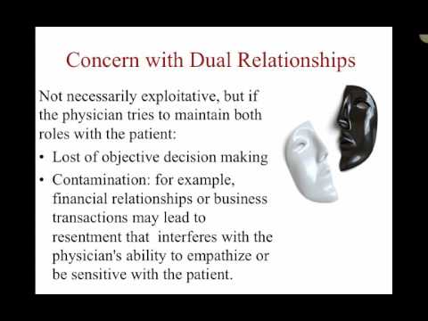 Professional Boundaries in Medicine