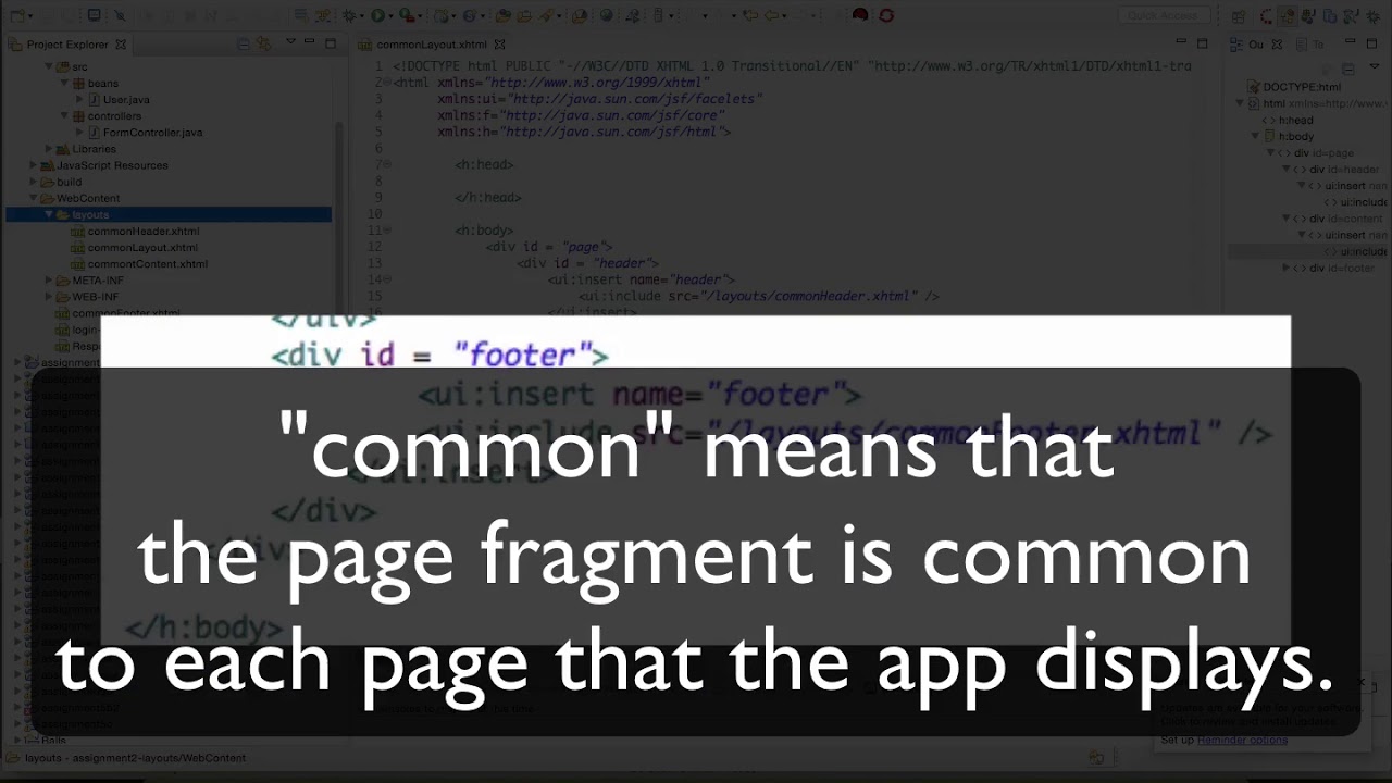 JSF Layouts in Java EE