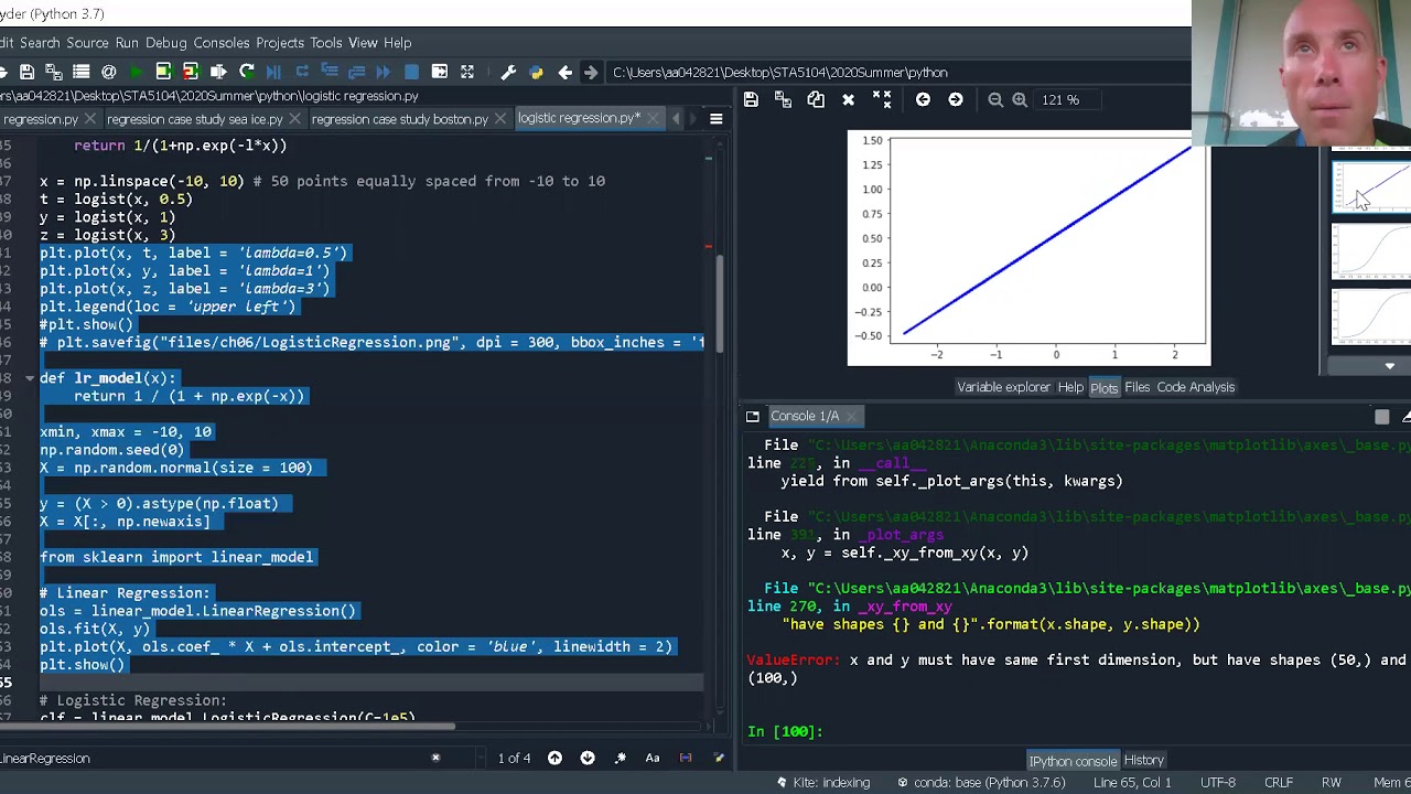 Python: logistic regression