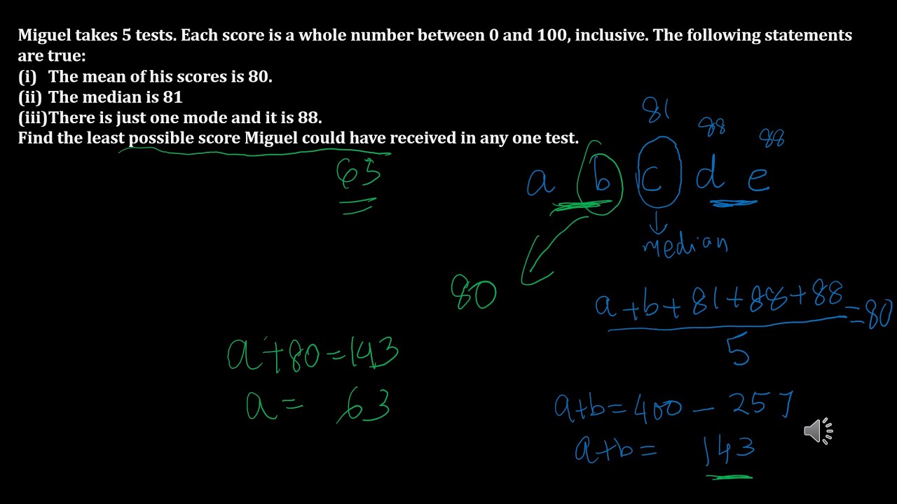 Word Problems. Mean, Median, Mode