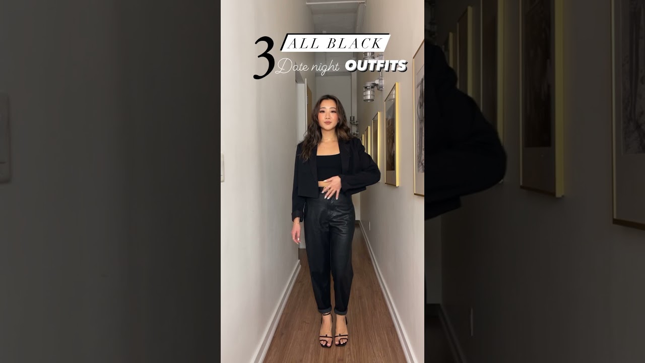 3 ALL BLACK DATE NIGHT OUTFITS