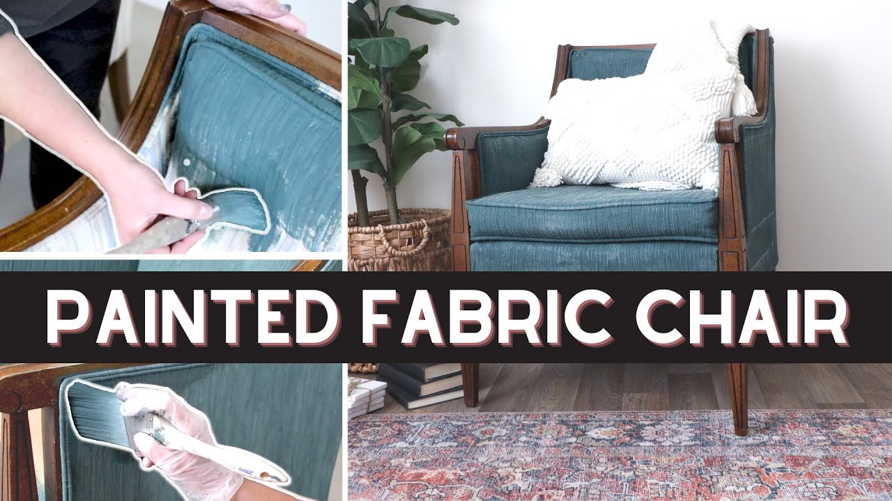 Painted Fabric Chair --- Easy and Affordable!