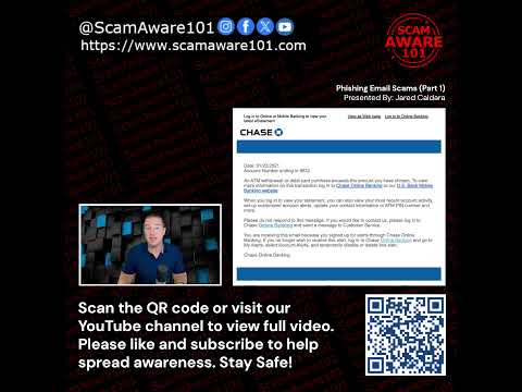 Fake Chase Bank Email Scam (Phishing Email Example) - Recent Online Scams and Fake Emails