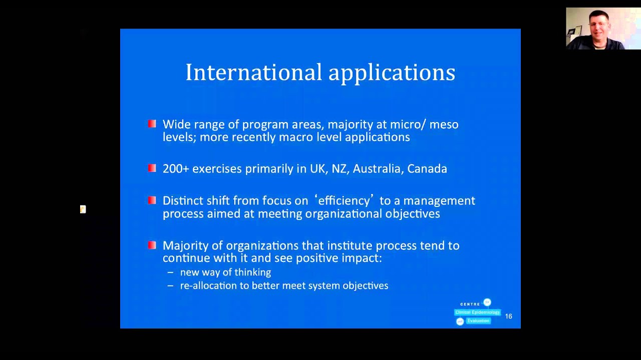 HSRAANZ Webinar - Priority setting and resource allocation in health care