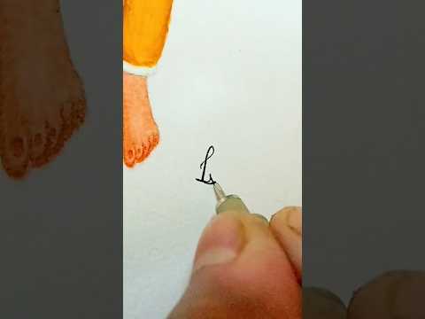 fear of doing signature on miniature art ๐๐ #youtubeshorts #viral #shortsfeed #miniature #art