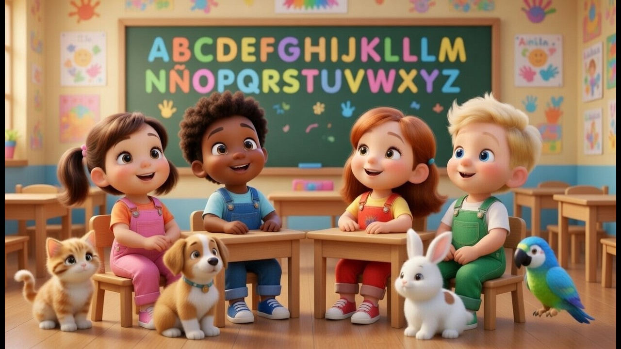 Aprendemos el abecedario con Lola, Tomi, Mili y Edi