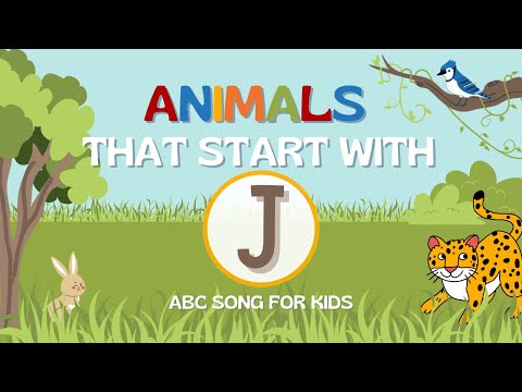 Animals That Start with J Song for Kids | Fun ABC Animals