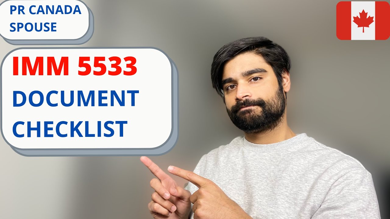 IMM 5533 DOCUMENT CHECKLIST - SPOUSAL SPONSORSHIP PR CANADA