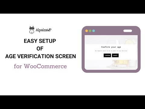 Age Verification Screen for WooCommerce – WordPress plugin quick overview
