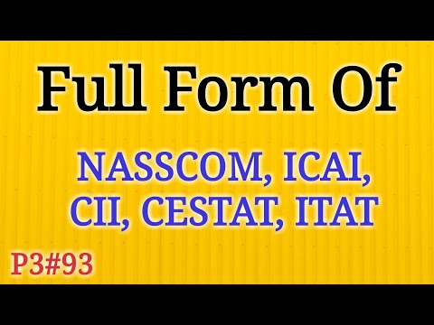 Full Form of NASSCOM, ICAI, CII, CESTAT, ITAT | Full Form Gk in Hindi | Mahipal Rajput