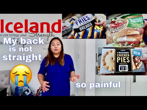 £40 ICELAND ONLINE FOOD SHOPPING | I CALL OFF SICK FOR THE FIRST TIME | IM IN PAIN 😢