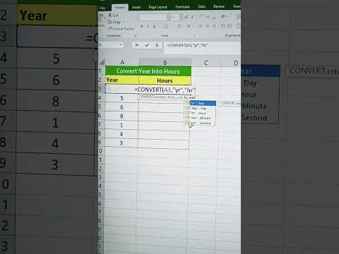 How to Convert Year Into Hours.#shortvideo #shorts #ytshorts