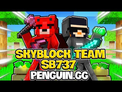 Exploring Water Dungeons - TEAM SB737 - Season 12 of Skyblock - Penguin.gg Minecraft Skyblock