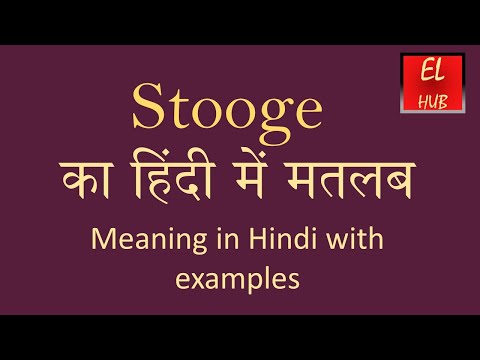 Stooge meaning in Hindi