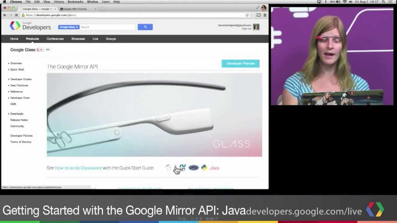 Getting started with the Google Mirror API: Java