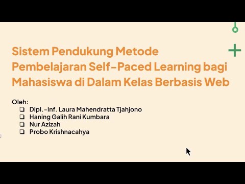 Metode Self-Paced Learning bagi Mahasiswa di dalam Kelas