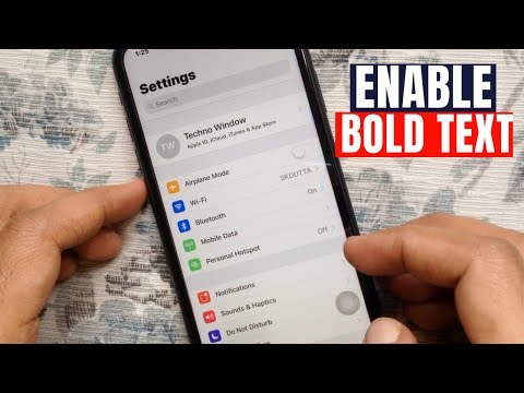 How to Enable Bold Text on iPhone