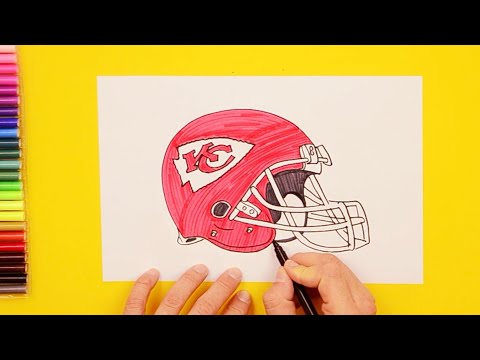 How to Draw a Football Helmet Step by Step – I'm Youtuber – Follow my ...