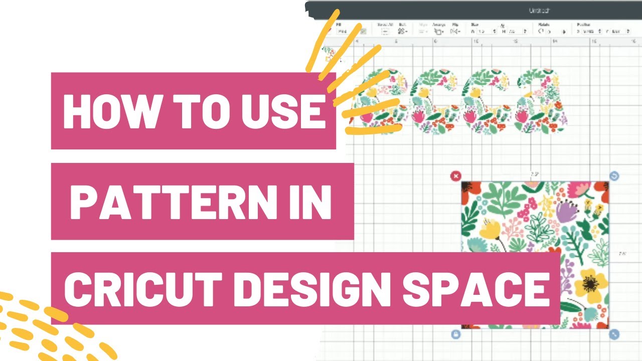 How To use a Pattern in Cricut Design Space - Makers Gonna Learn