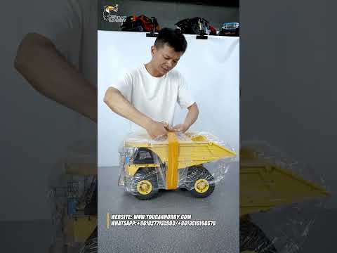 UNBOXING THE 1:20 RC HYDRAULIC DUMP MINING TRUCK!#rcmodel #rctipper #rc