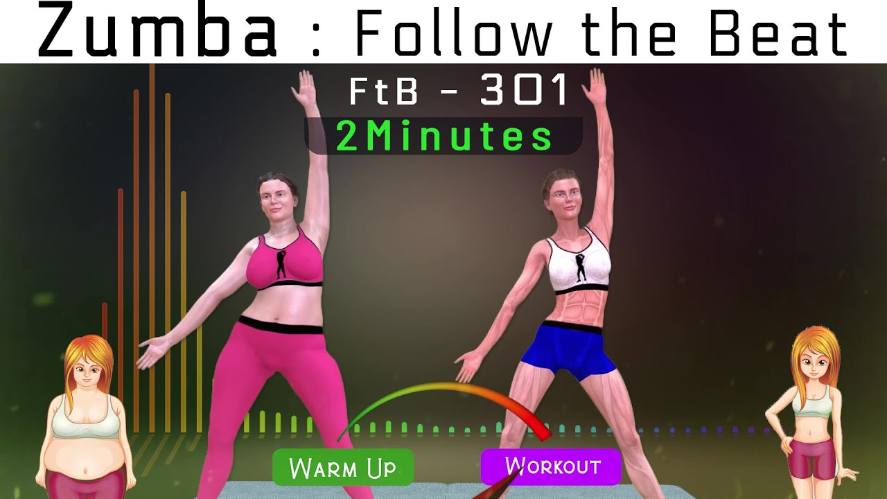 Zumba : Follow The Beat  ( FTB ) - 301 | Belly And Arms are Focused | 3 Minutes Dance workout
